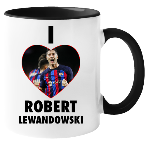 KUBEK I LOVE ROBERT LEWANDOWSKI PREZENT URODZINY ŚWIĘTA 330ml ...