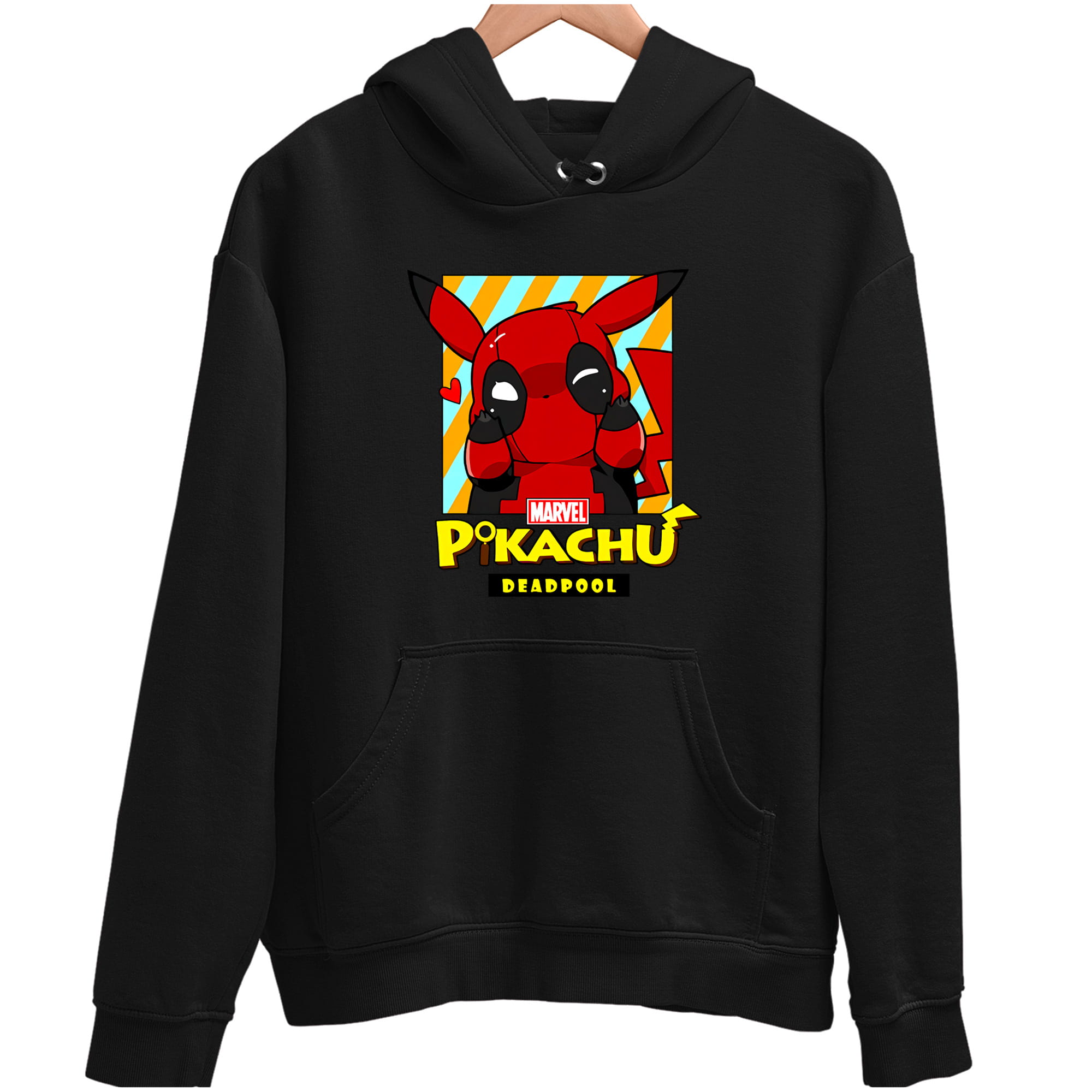 PIKACHU x MARVEL DEADPOOL BLUZA UNISEX POKEMONY hobby.clth